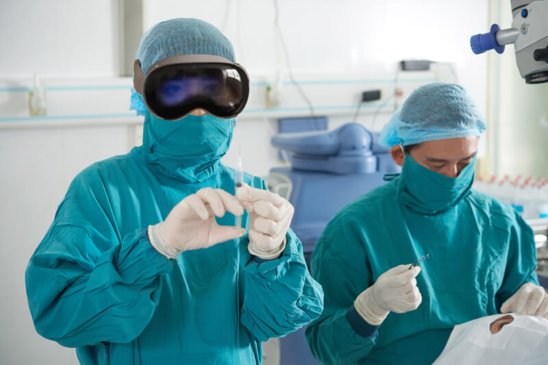 Apple Vision Pro used in back surgery