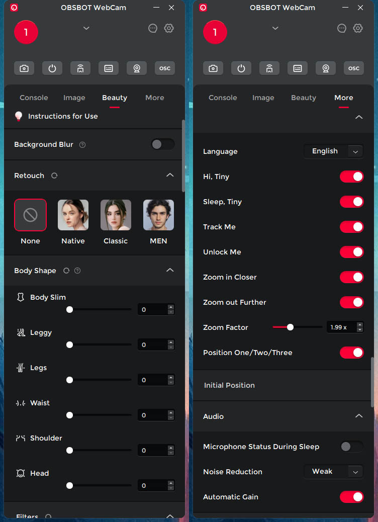 OBSBOT Tiny 4K Webcam