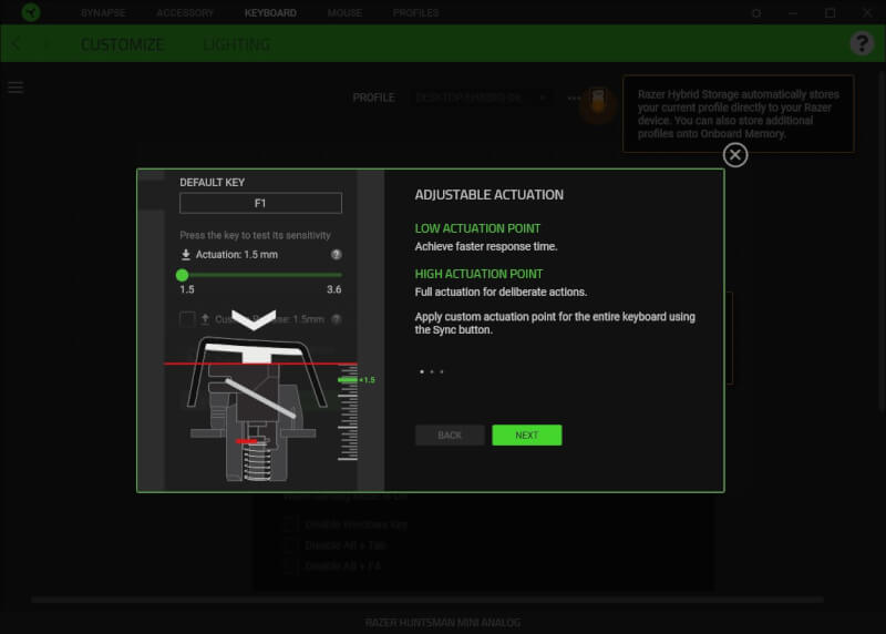 Razer Huntsman Mini Analog - Test